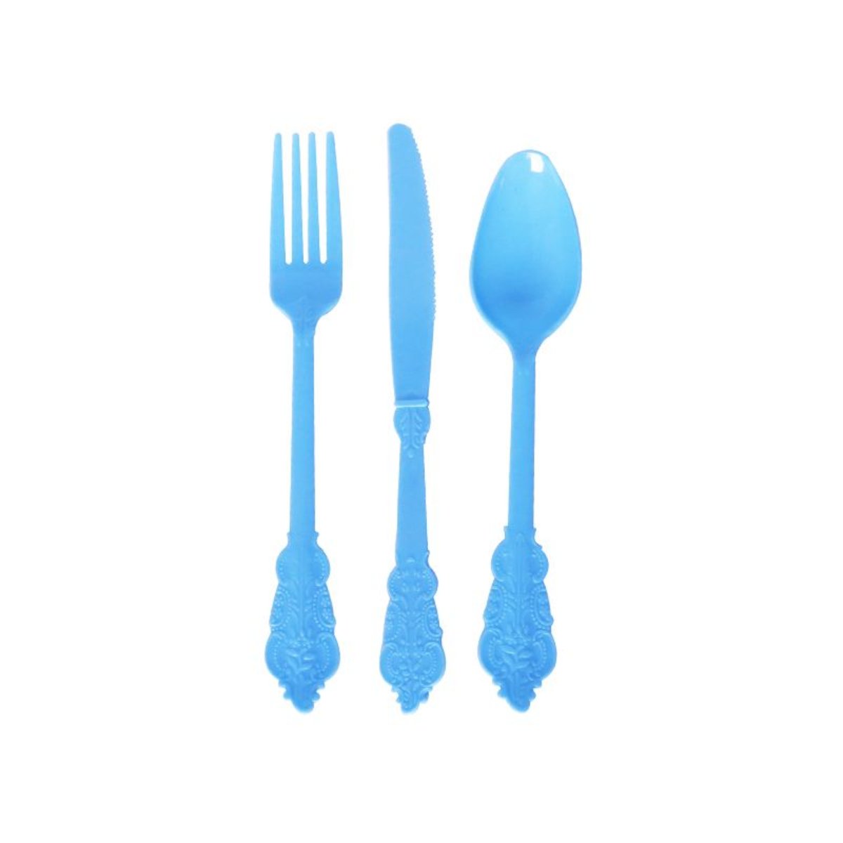 Blue Cutlery Set | Party Tableware | Gender Reveal Party Supplies – Oh ...